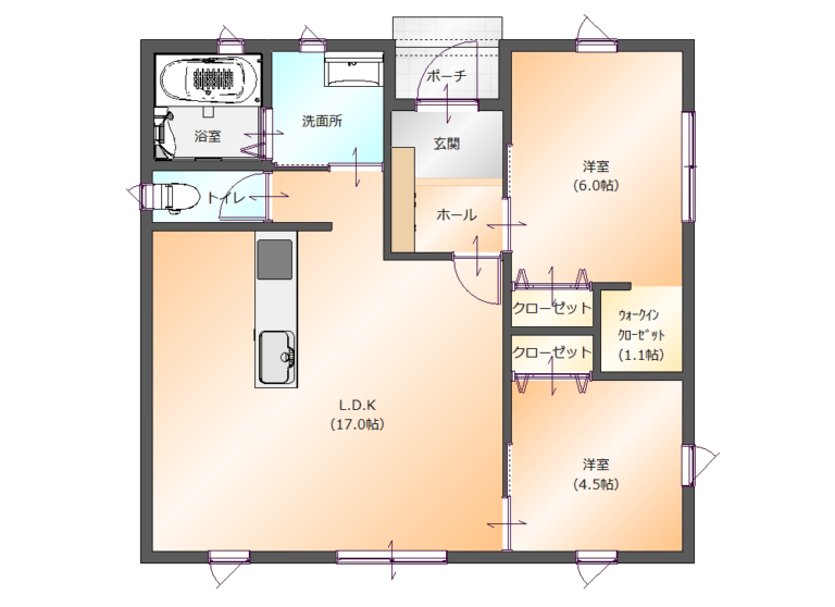 2LDK YN-19【断熱性能5】 - 平屋家族