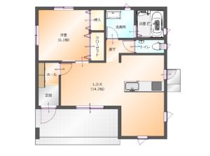 1LDK YS-18【断熱性能5】 - 平屋家族